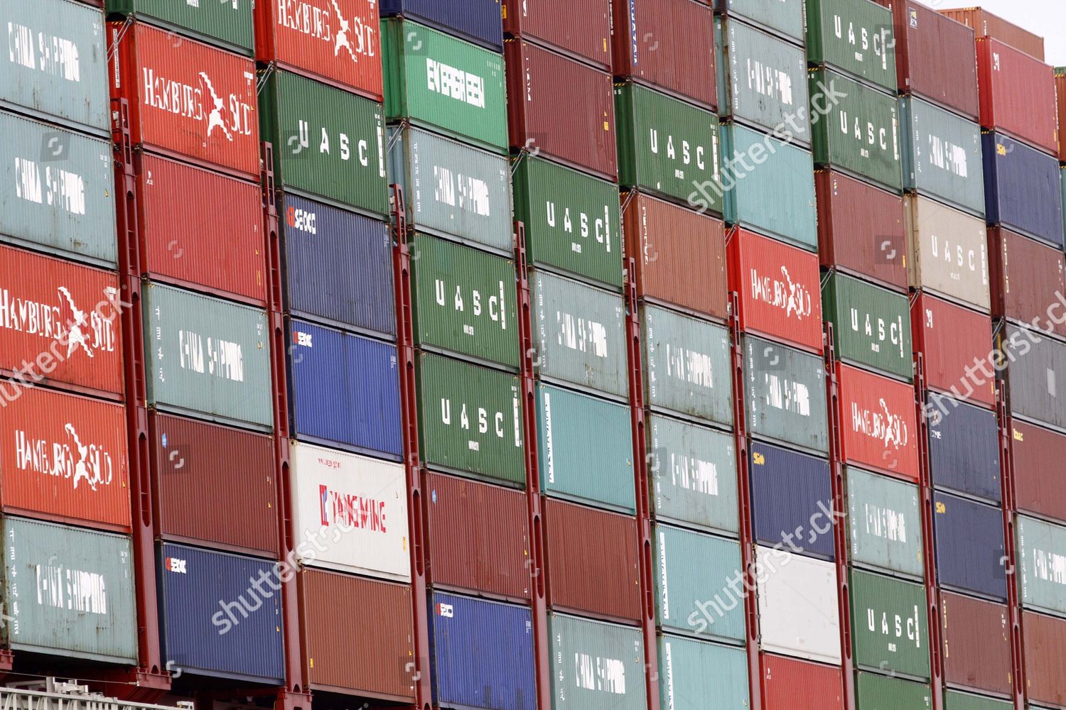 Worlds Largest Container Ship Makes Maiden Editorial Stock Photo ...