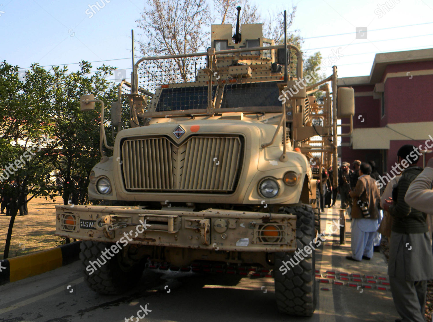 Pakistani Army Armored Truck Enters Bacha Editorial Stock Photo - Stock ...