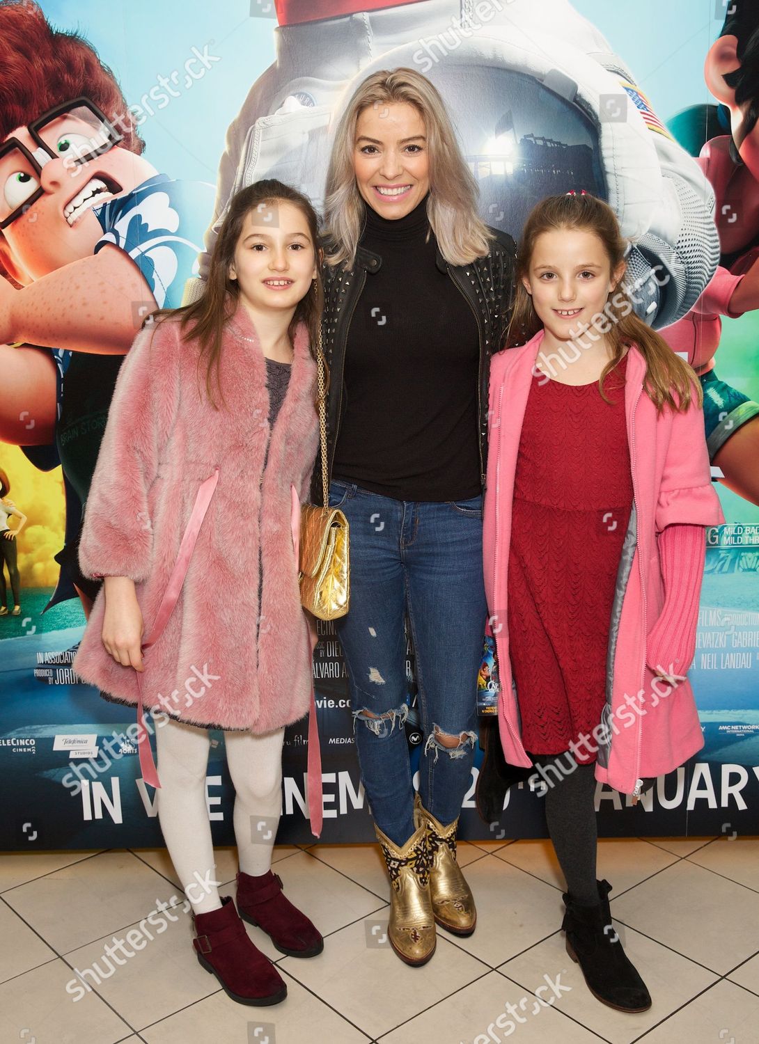 Elen Rivas Daughters Isla Luna Coco Editorial Stock Photo - Stock Image ...