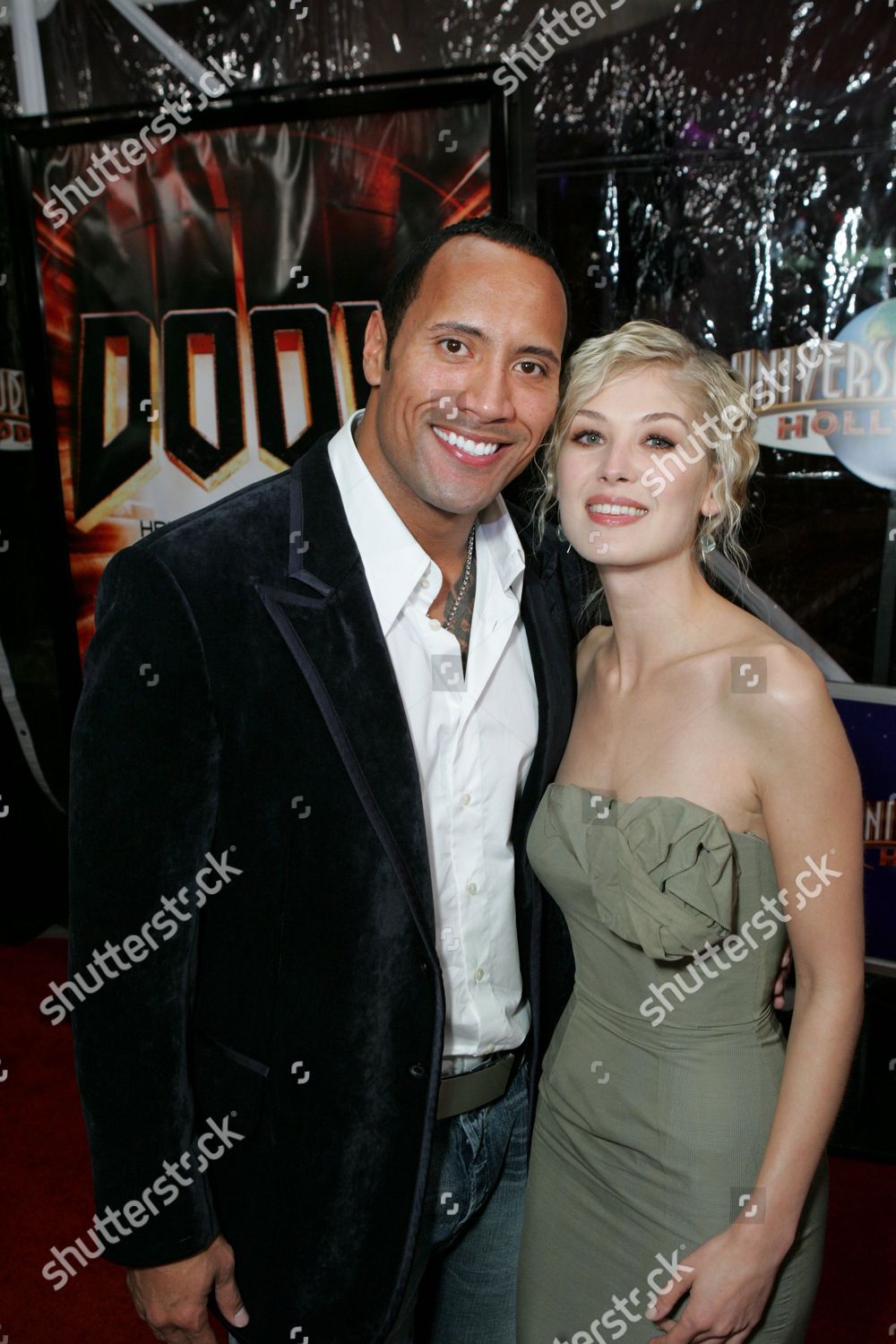 Dwayne Johnson Rosamund Pike Editorial Stock Photo - Stock Image ...