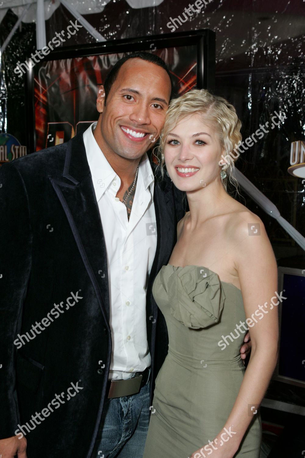 Dwayne Johnson Rosamund Pike Editorial Stock Photo - Stock Image ...