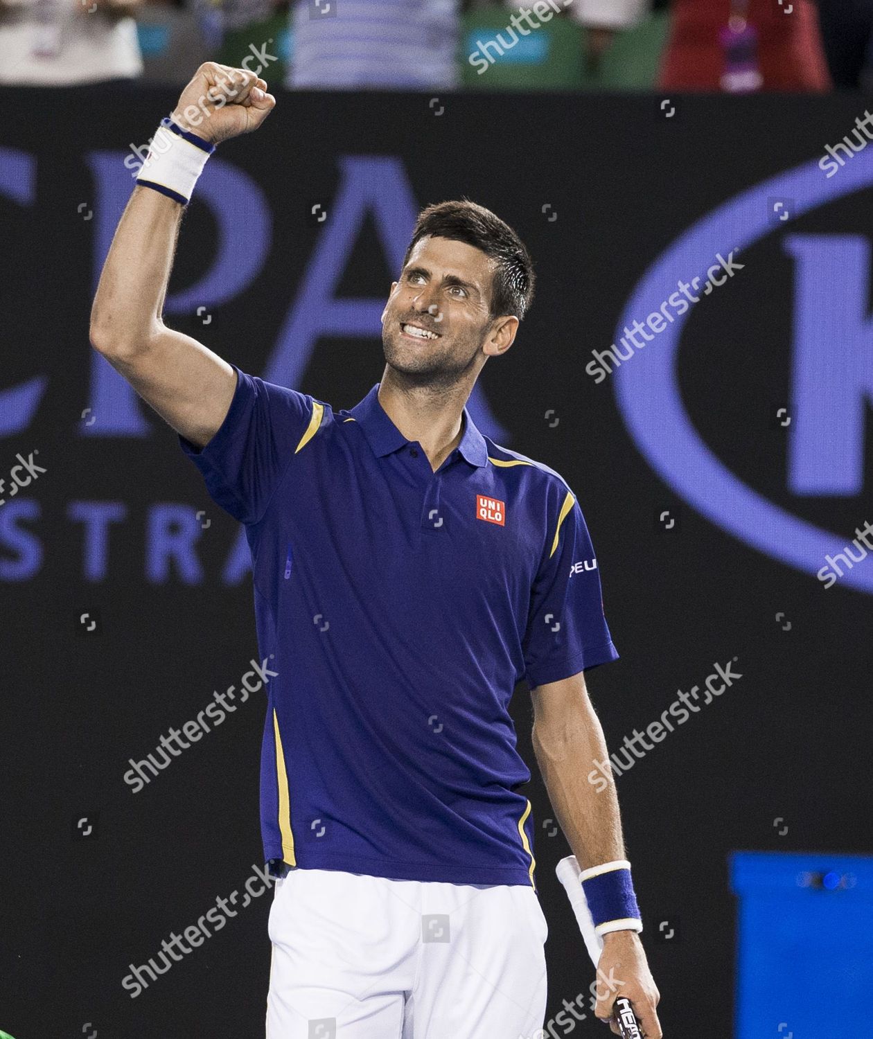 Novak Djokovic Serbia Action First Round Editorial Stock Photo - Stock ...