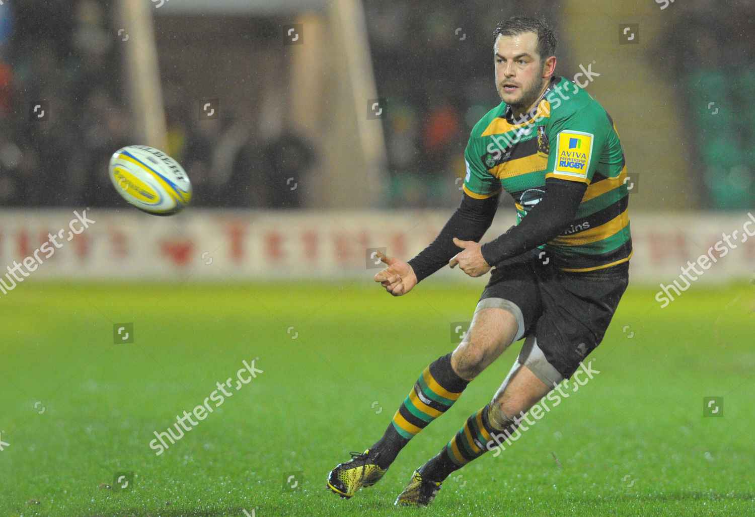 Northamptons Stephen Myler Rugby Union Aviva Editorial Stock Photo ...