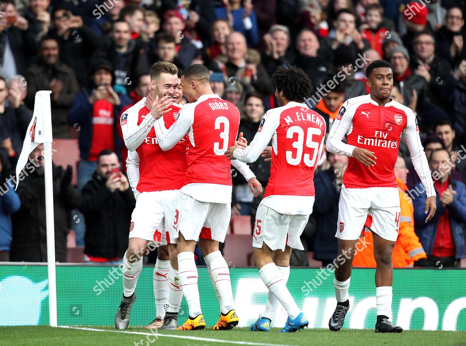 Calum Chambers Arsenal Celebrates His Goal Editorial Stock Photo ...