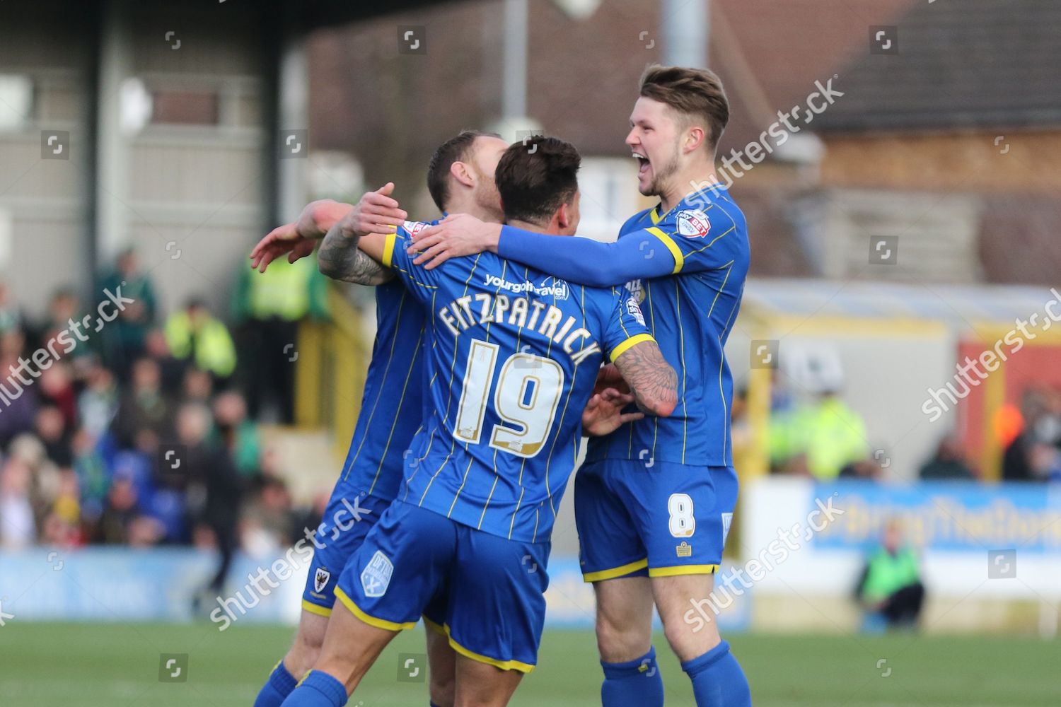 David Fitzpatrick Afc Wimbledon Opens Scoring Editorial Stock Photo ...