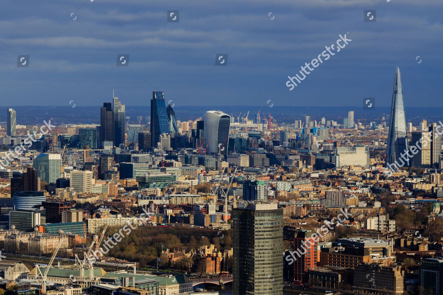Iconic Buildings London Skyline 21st November Editorial Stock Photo ...