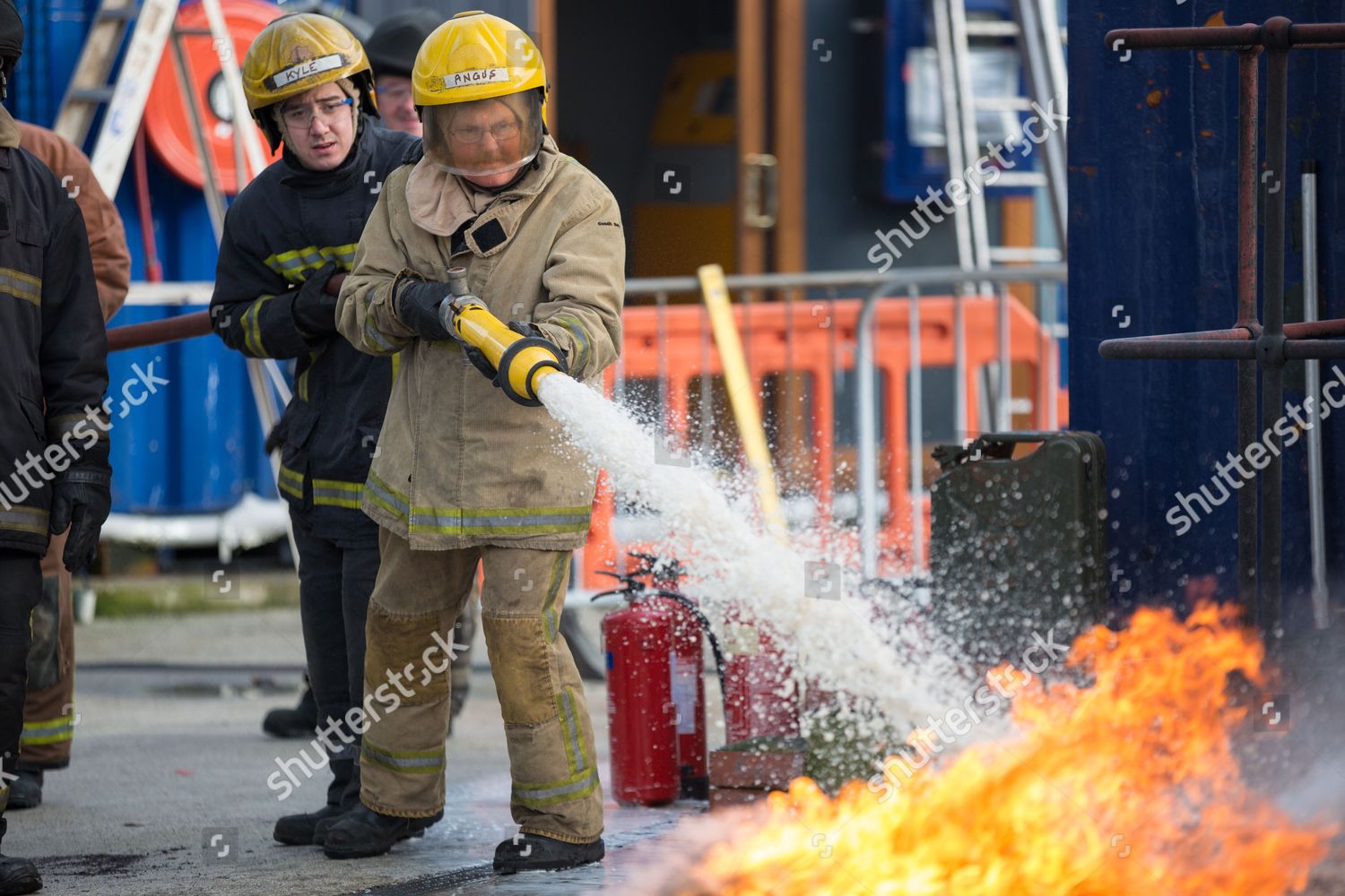 Model Released Seafarers Offshore Workers During Editorial Stock Photo ...