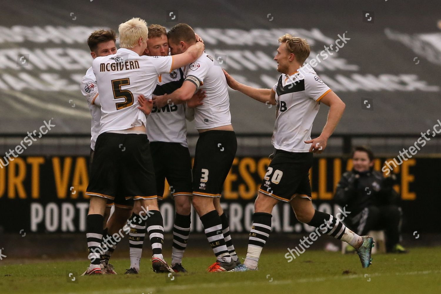 Port Vale Celebrate Port Vale Midfielder Editorial Stock Photo - Stock ...