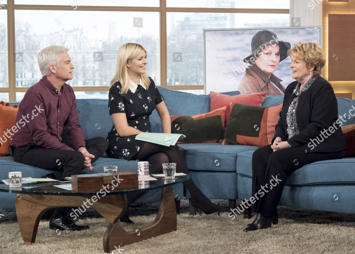PHILLIP SCHOFIELD HOLLY WILLOUGHBY BRENDA BLETHYN Editorial Stock Photo ...