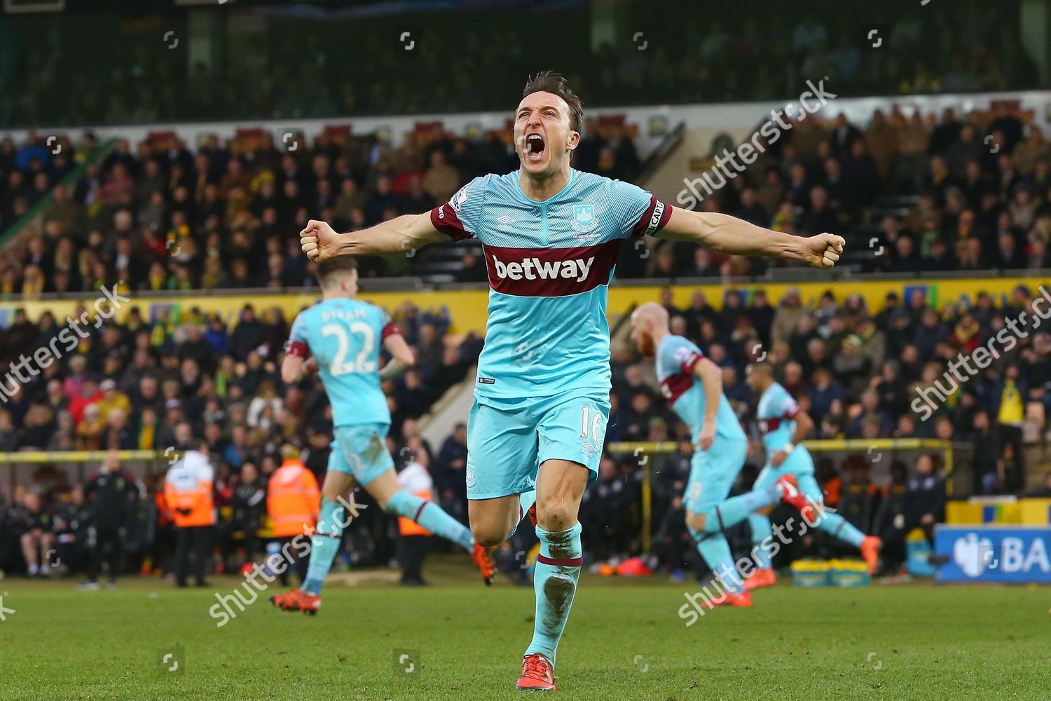 Mark Noble West Ham United Celebrates Editorial Stock Photo - Stock ...