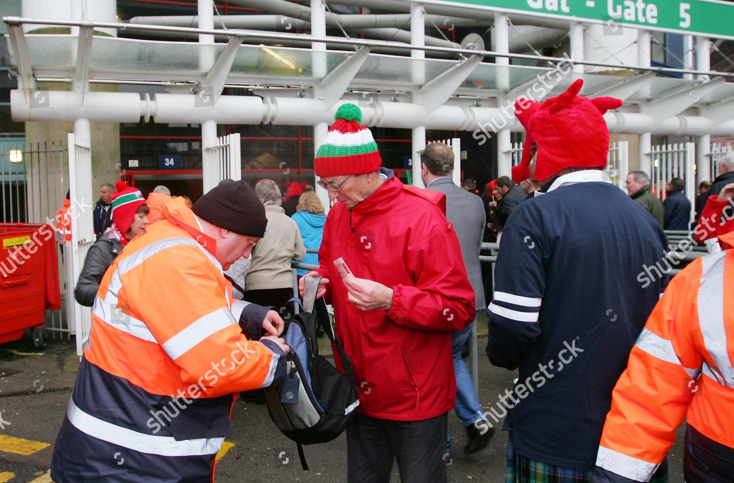 Stewards Check Bags Security Tight Before Editorial Stock Photo - Stock ...