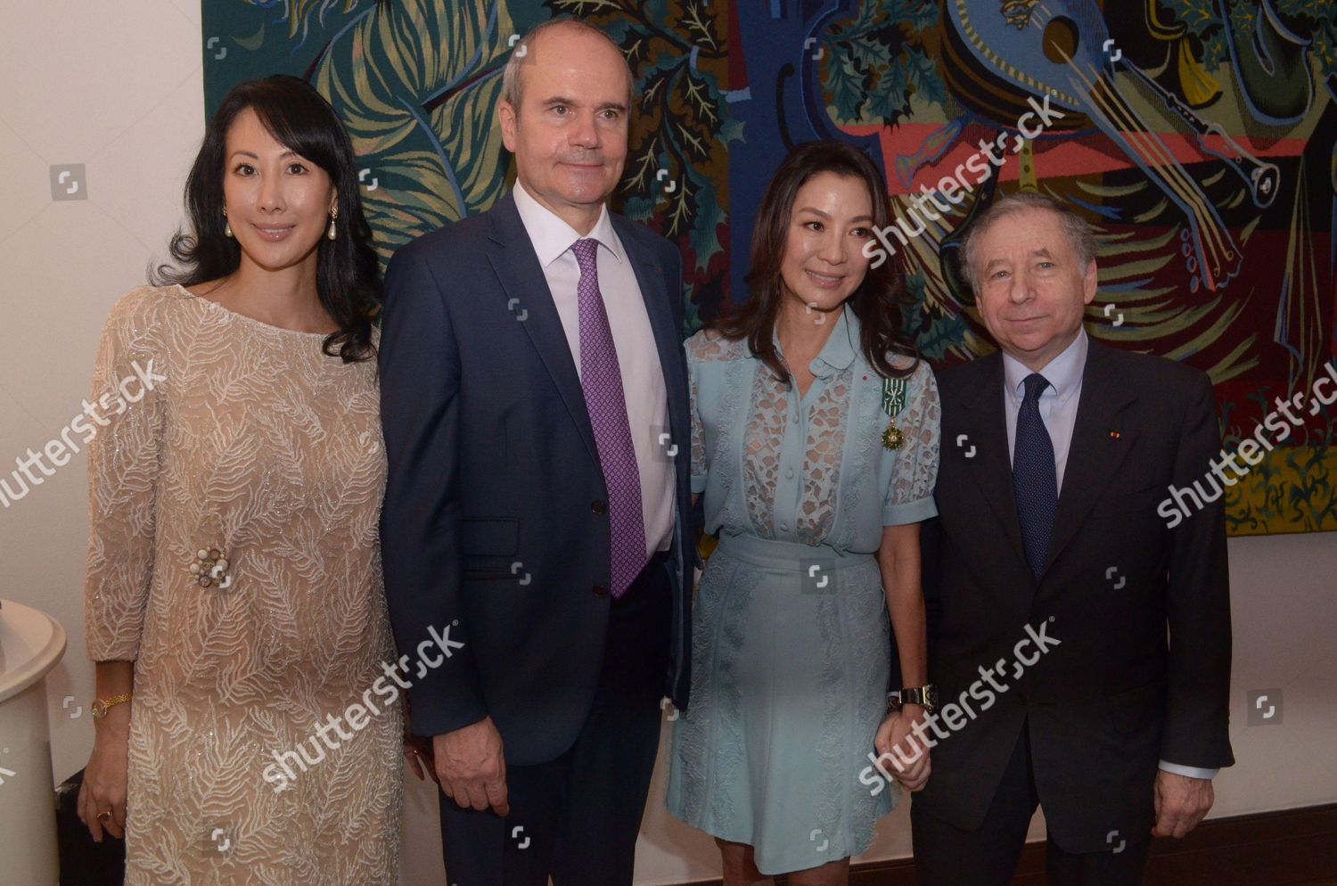 French Ambassador Christophe Penot His Wife Editorial Stock Photo ...