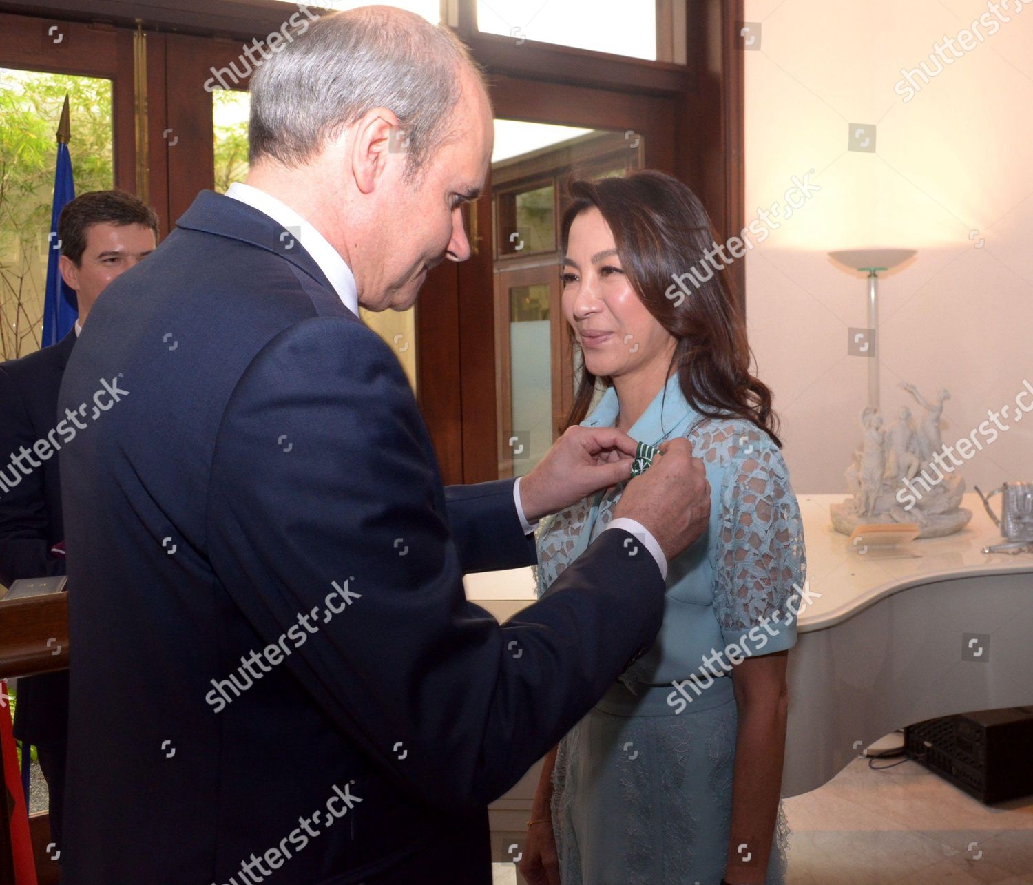 French Ambassador Christophe Penot Michelle Yeoh Editorial Stock Photo ...