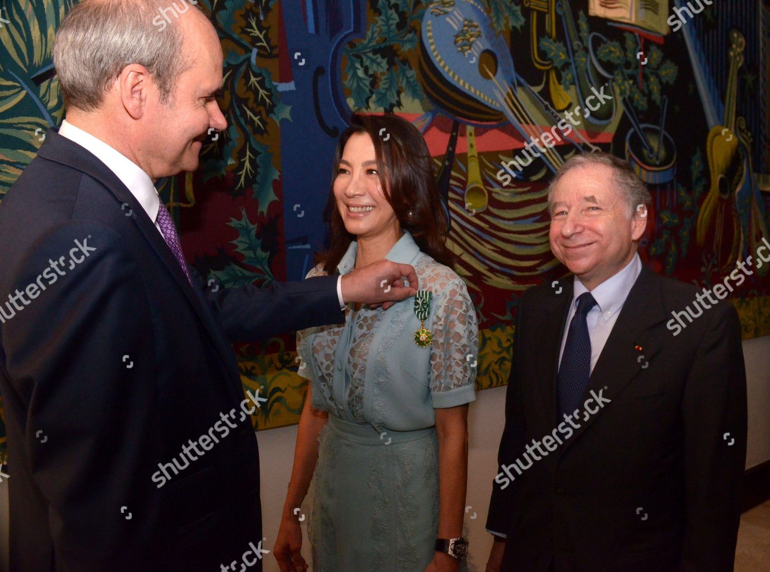 French Ambassador Christophe Penot Michelle Yeoh Editorial Stock Photo ...