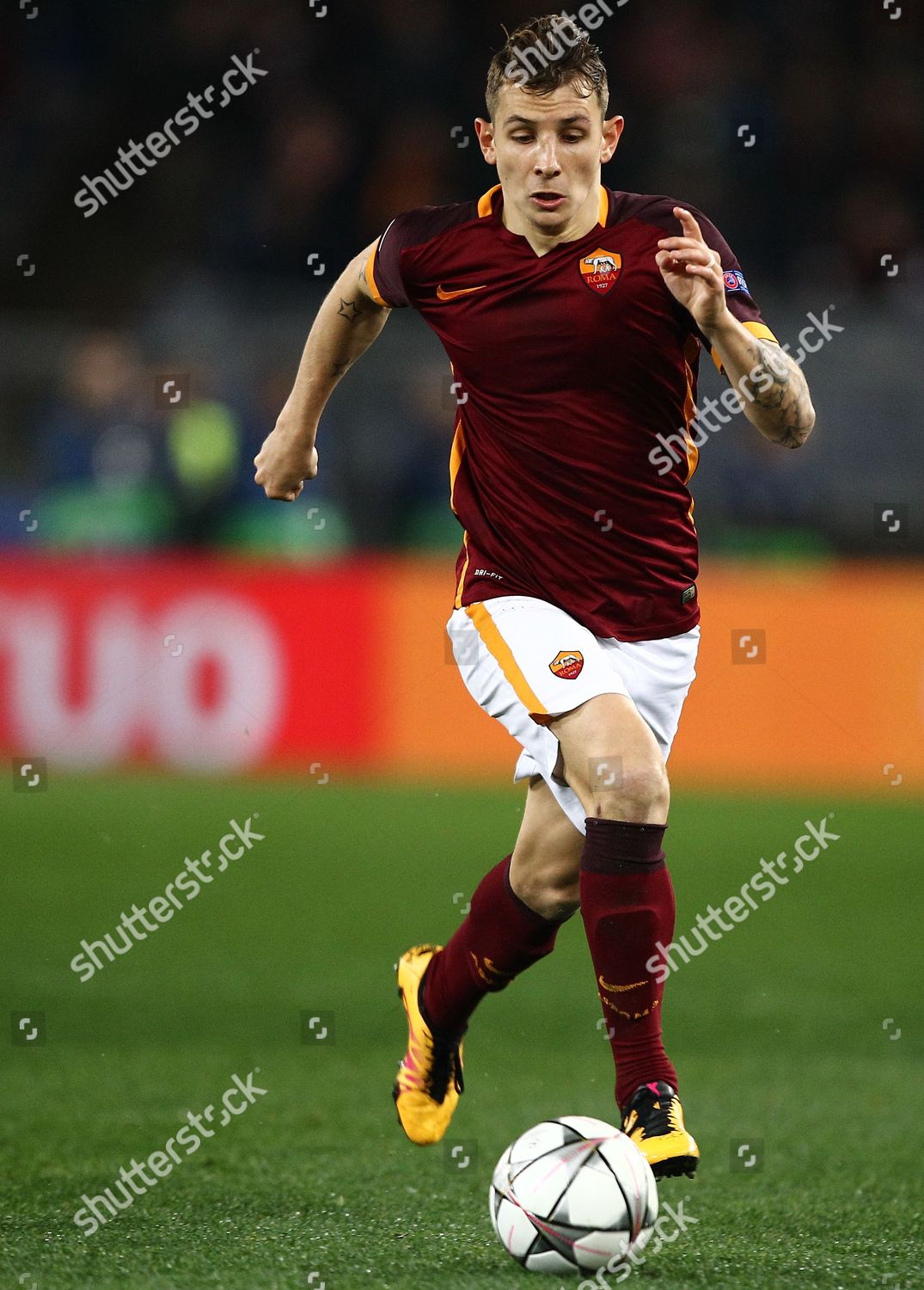 Lucas Digne Roma During Uefa Champions Editorial Stock Photo - Stock ...