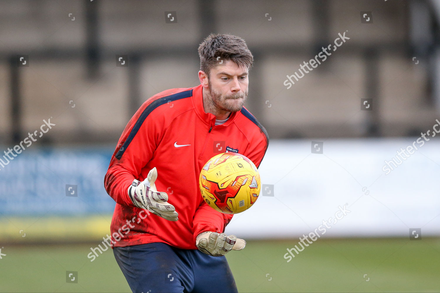 York City Goalkeeper Scott Flinders During Editorial Stock Photo ...