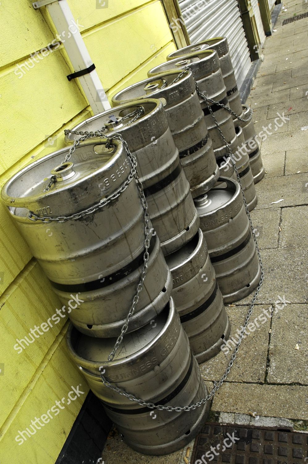 Empty Beer Kegs Secured By Chains Editorial Stock Photo - Stock Image ...