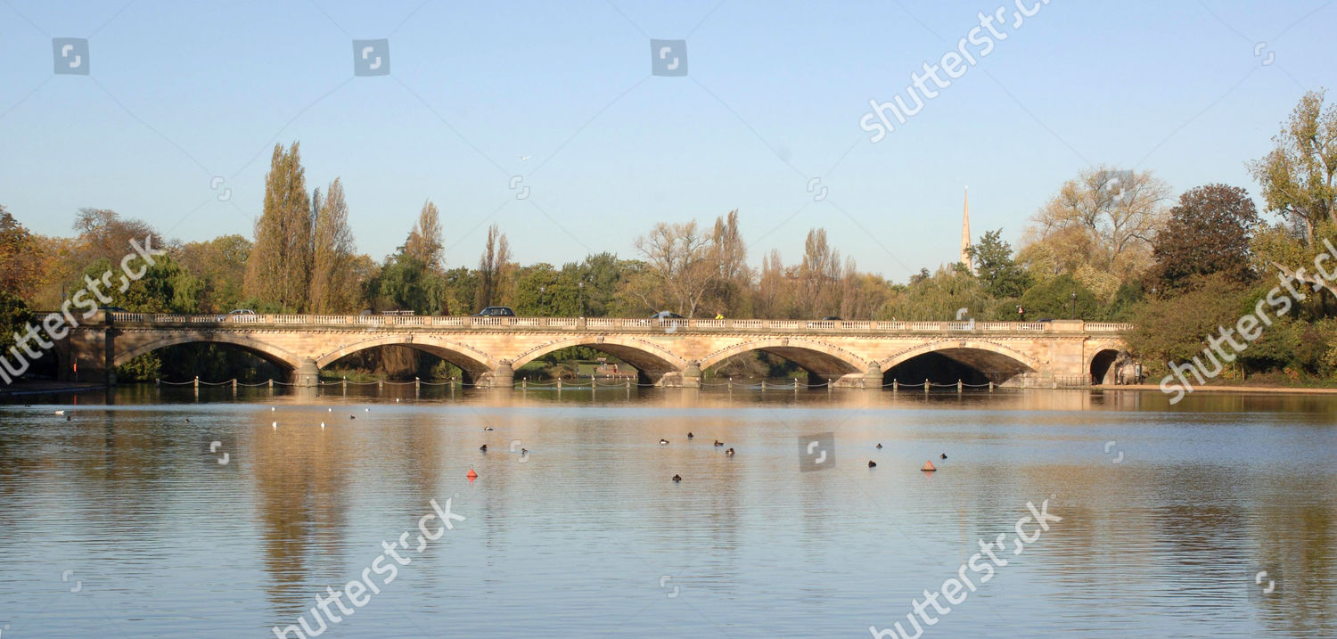 Serpentine Bridge Hyde Park London Britain Editorial Stock Photo ...
