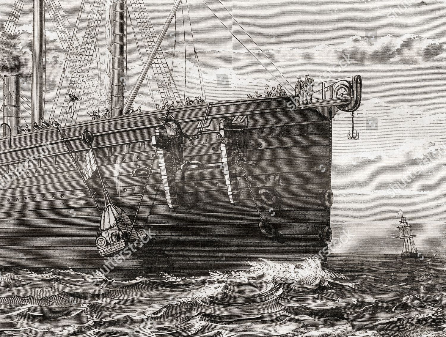 Ss Great Eastern Launching Buoy Into Editorial Stock Photo - Stock ...