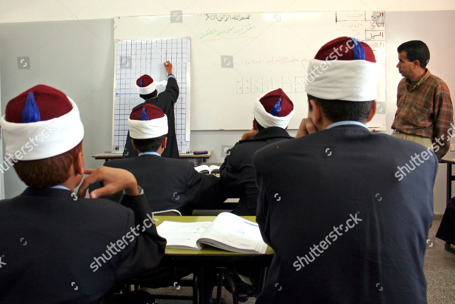 Palestinian Students During Their Daily Lessons Editorial Stock Photo ...
