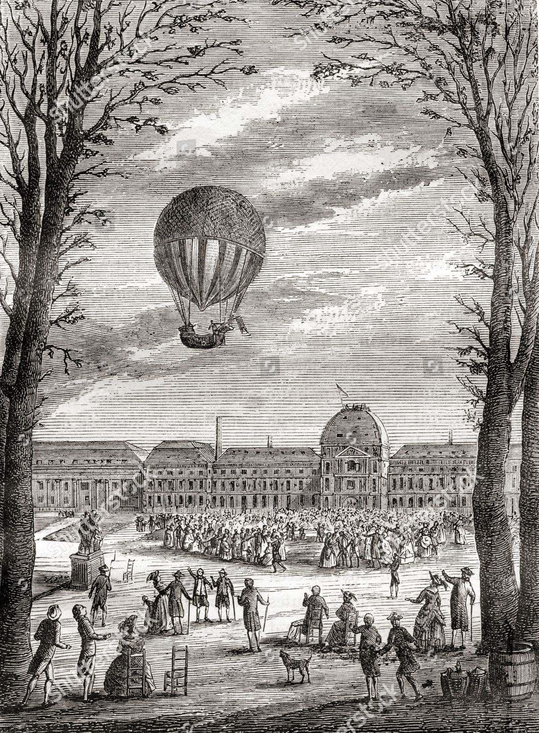 Worlds First Manned Hydrogen Balloon Flight Editorial Stock Photo ...