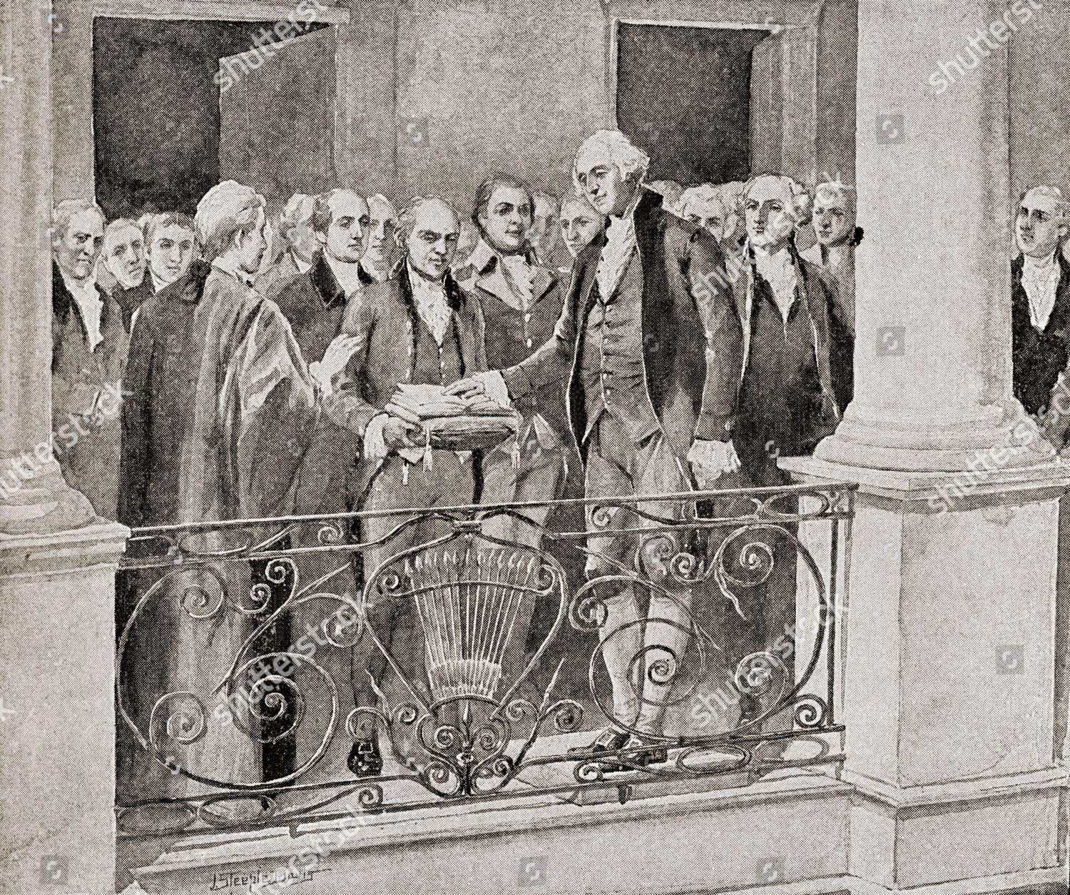 First Inauguration George Washington April 30 Editorial Stock Photo ...