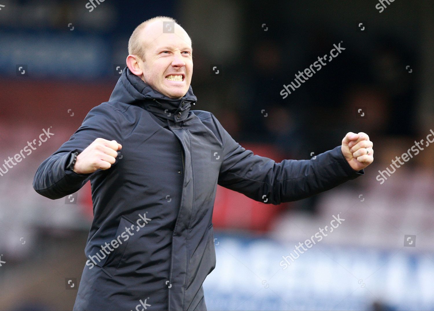 Yeovil Town Manager Darren Way Celebrates Editorial Stock Photo - Stock ...