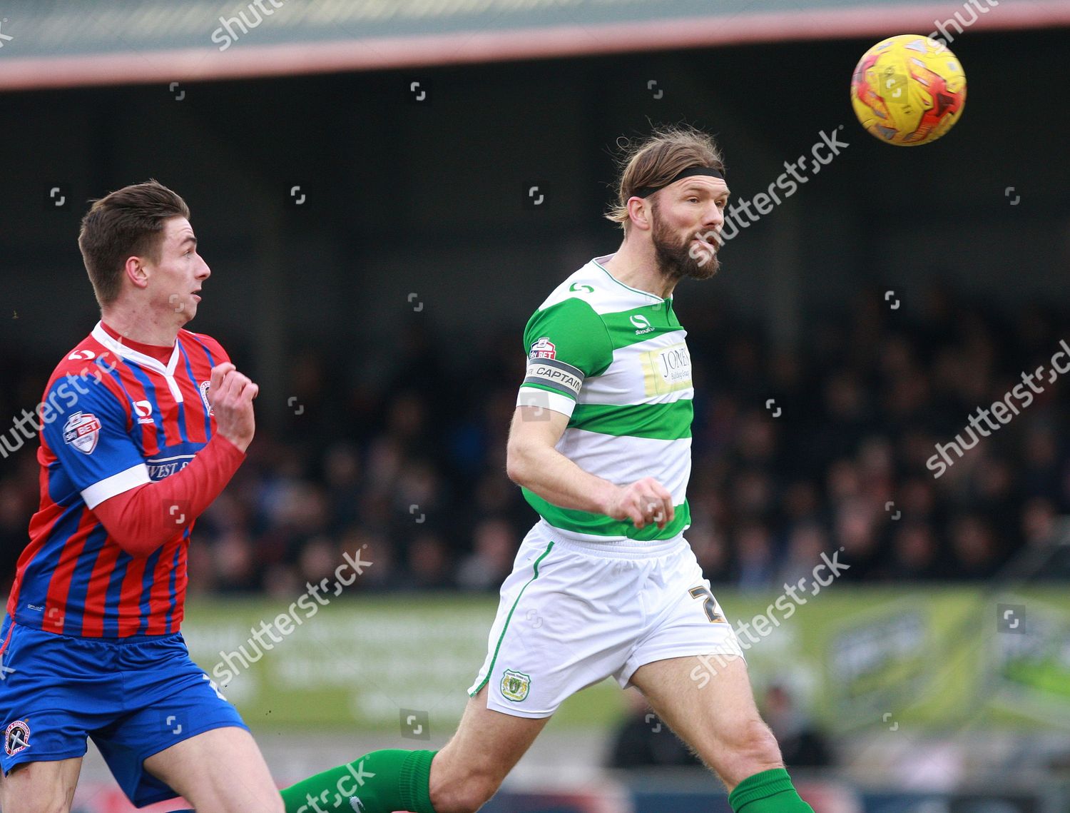 Yeovil Town Defender Darren Ward Gets Editorial Stock Photo - Stock ...