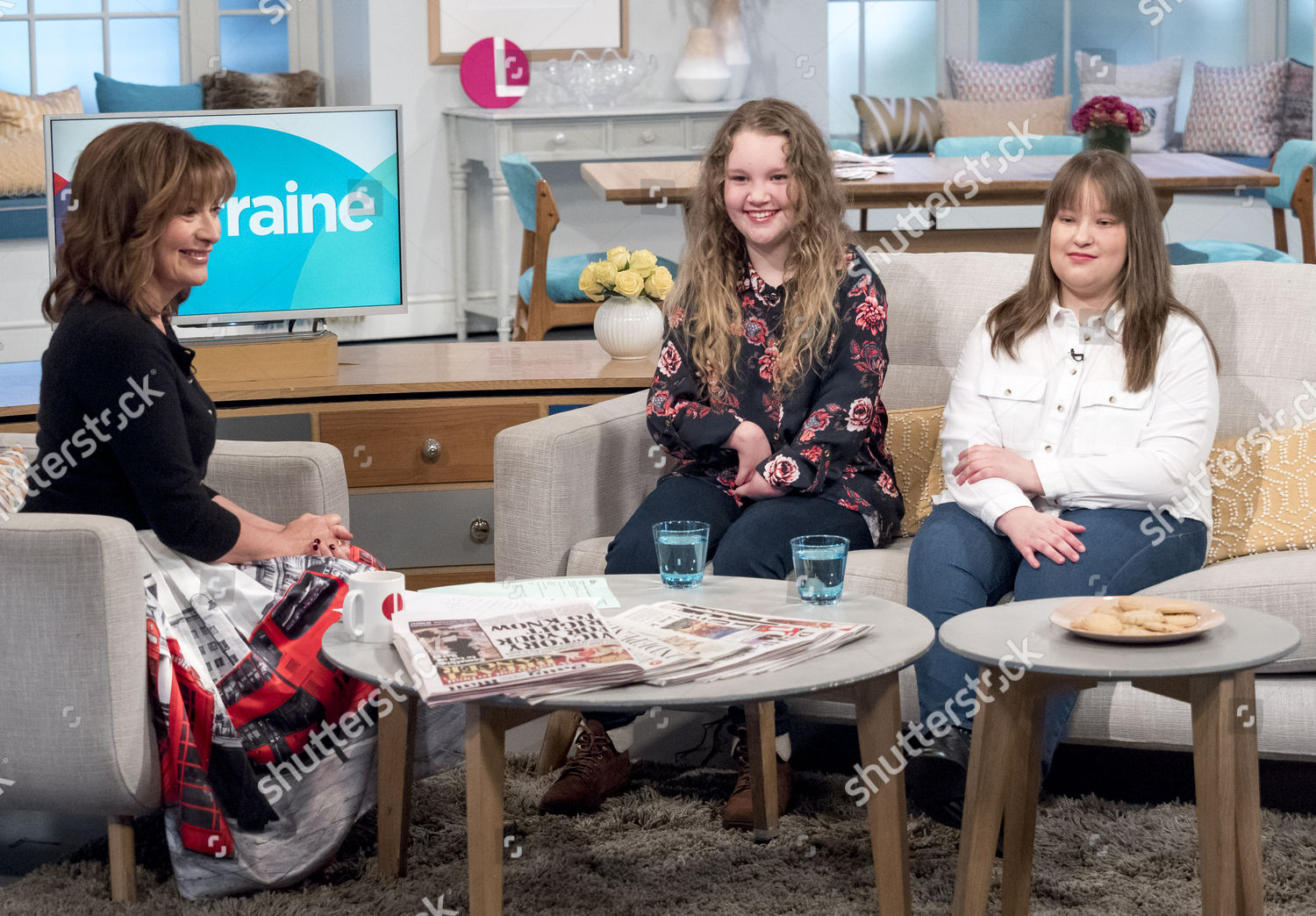 Lorraine Kelly Zoe Frew Emily Speirs Editorial Stock Photo - Stock ...