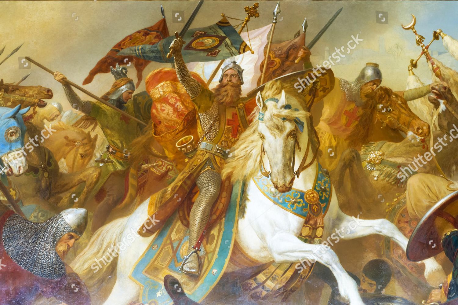 Imperial Hall Mural Frederick Barbarossa Battle Editorial Stock Photo ...