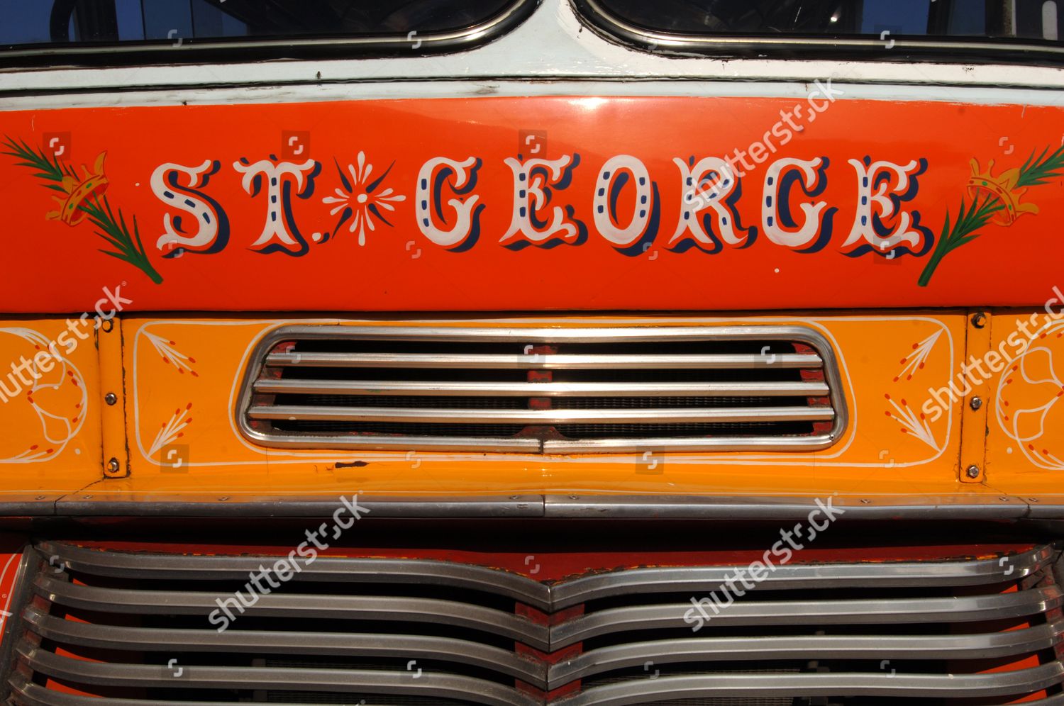 Old Style Buses Detail St George Editorial Stock Photo - Stock Image ...