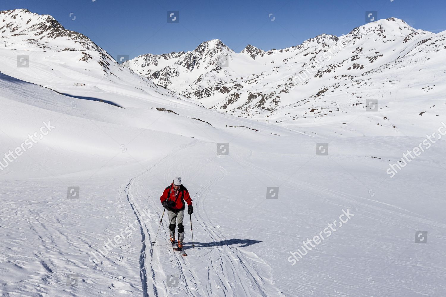 Model Released Ski Tourer Ascent Finail Editorial Stock Photo - Stock ...