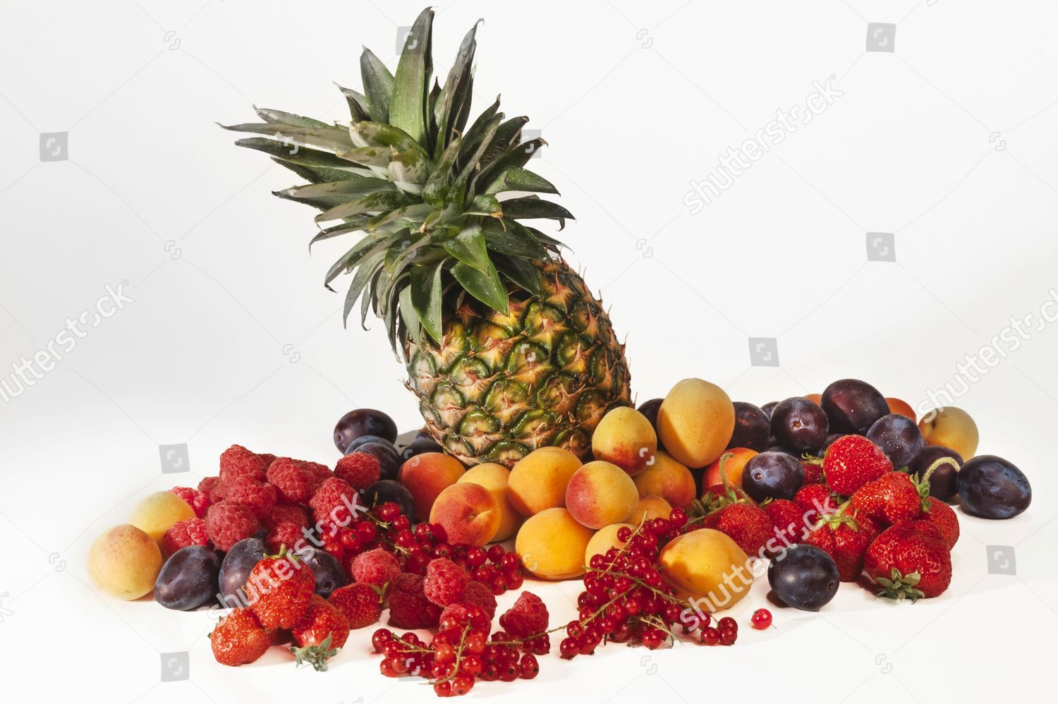 Fruit Still Life White Background Editorial Stock Photo - Stock Image ...