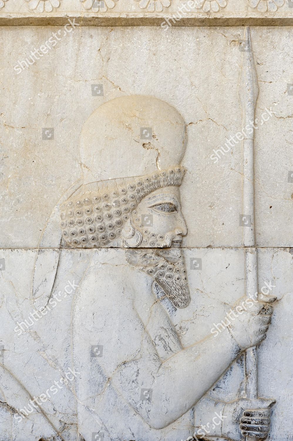 Ancient Relief Achaemenids Meder Lance Soldier Editorial Stock Photo ...