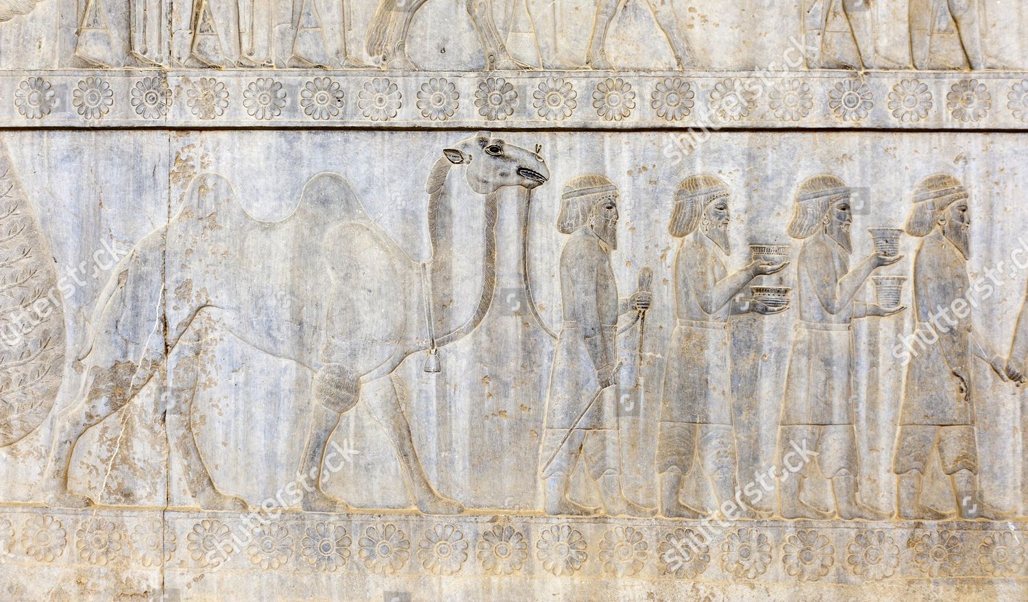 Ancient Relief Achaemenids Delegation Parthians Camel Editorial Stock ...