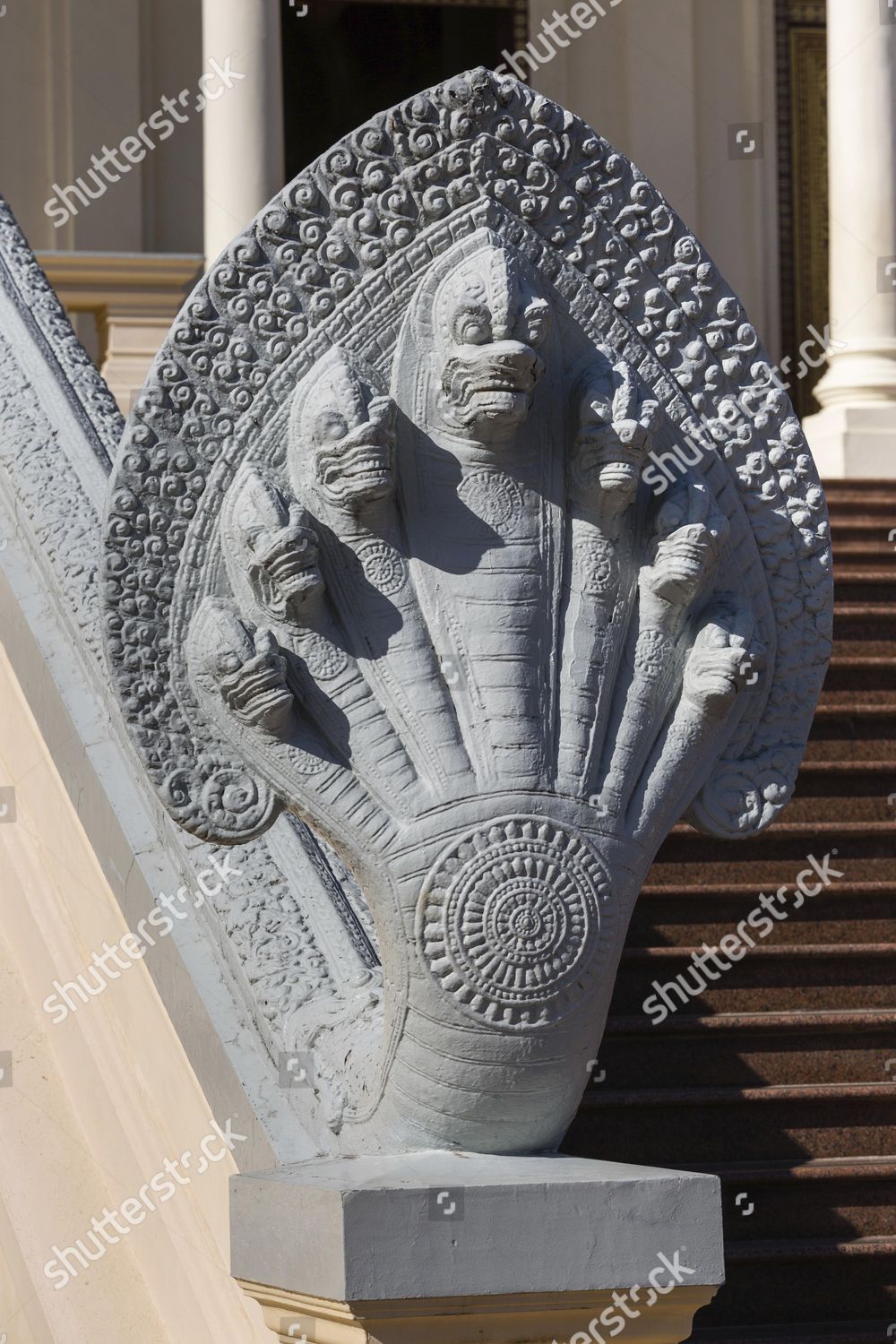 Sevenheaded Naga Front Thron Hall Preah Editorial Stock Photo - Stock ...