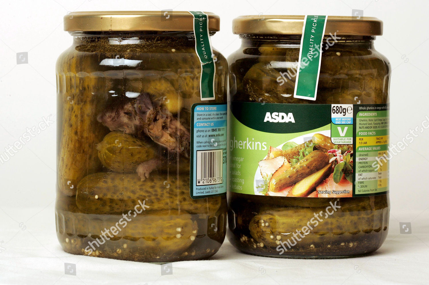 Dead Rat Jar Asda Gherkins Editorial Stock Photo - Stock Image ...