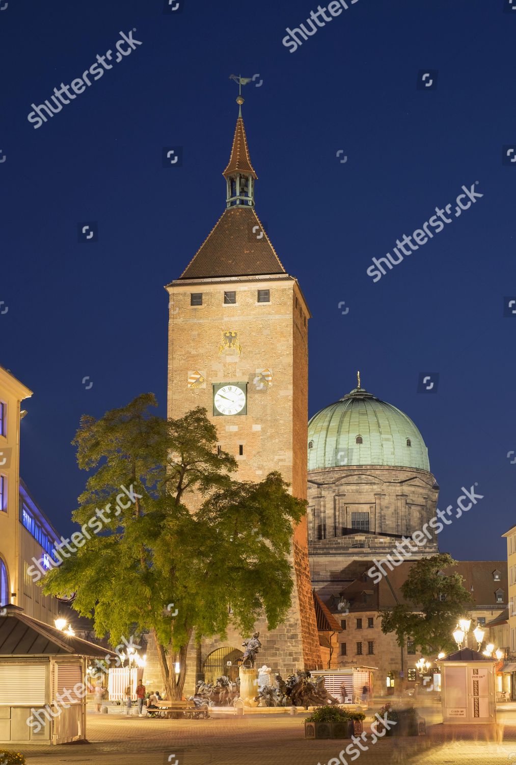 White Tower St Elizabeths Church Night Editorial Stock Photo - Stock ...