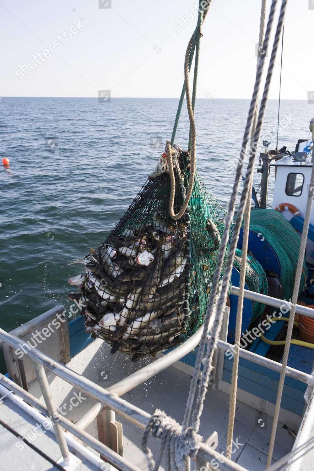 Fish Net On Fishing Boat Fishing Editorial Stock Photo - Stock Image ...