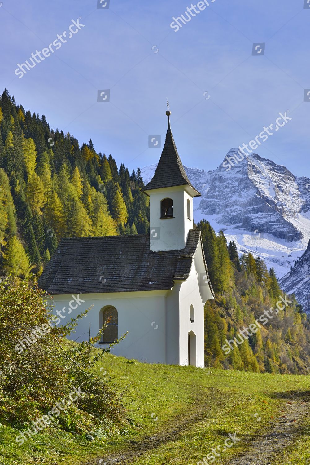 Kelderkapelle Behind Olperer Fussstein Vals Vals Editorial Stock Photo ...
