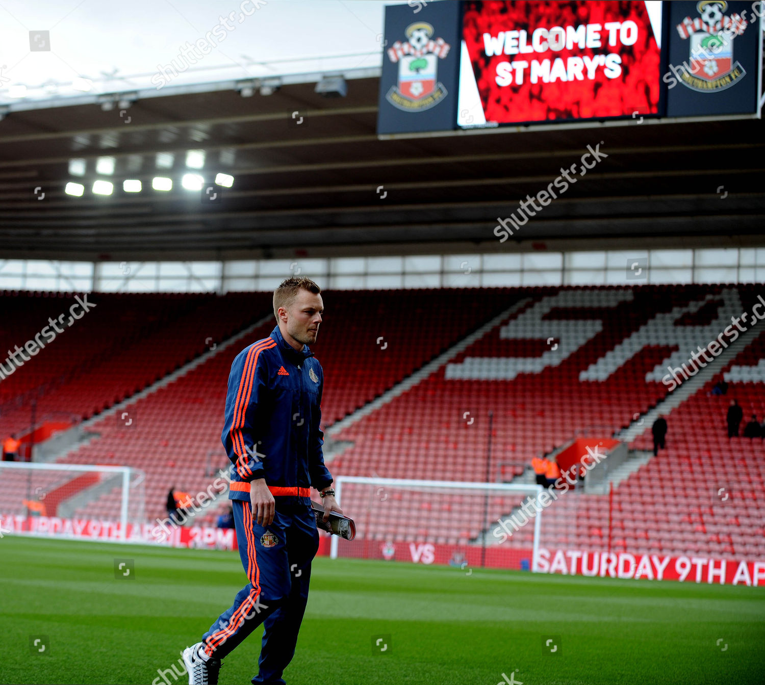 Sunderlands Sebastian Larsson Arrives During Barclays Editorial Stock ...