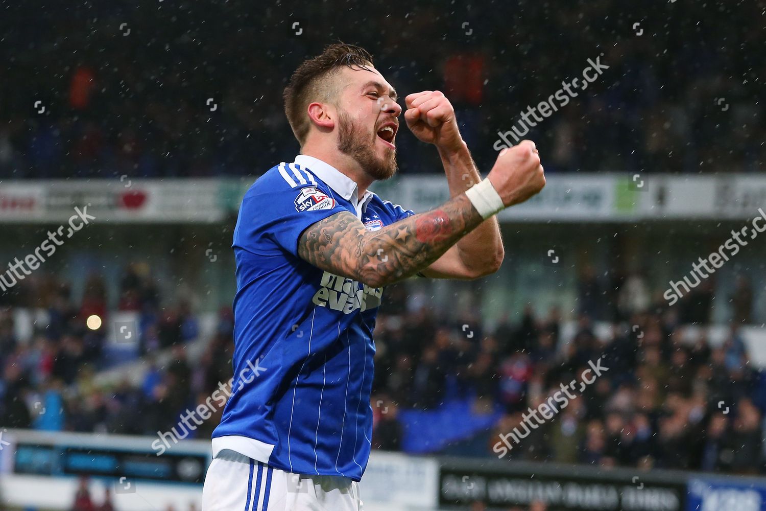 Luke Chambers Ipswich Town Celebrates Following Editorial Stock Photo ...