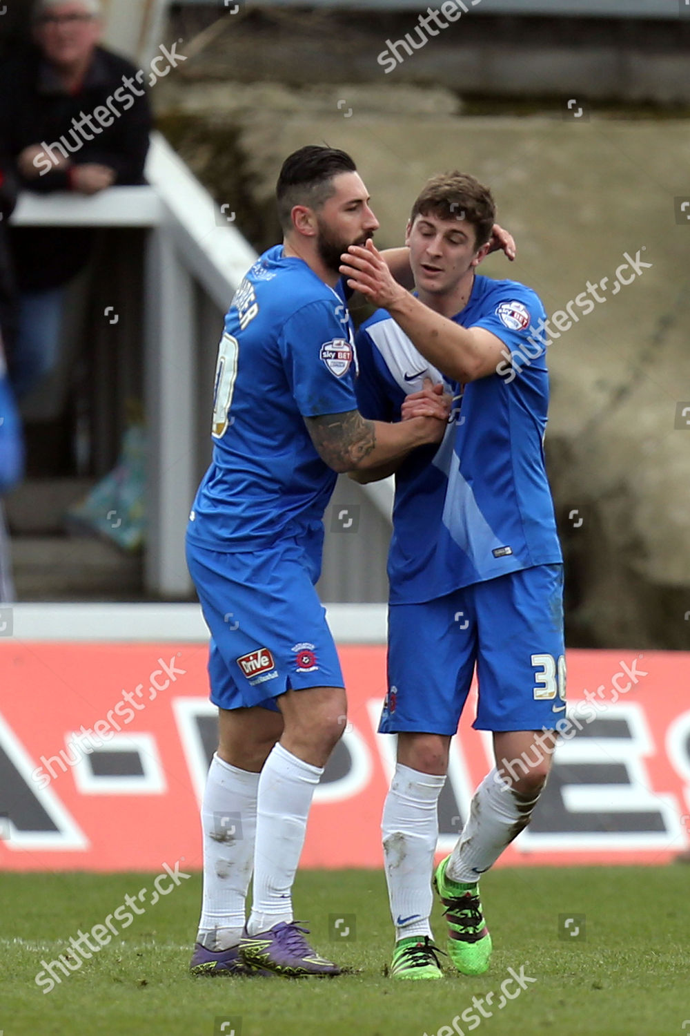 Jake Carroll Hartlepool United Congratulated After Editorial Stock ...
