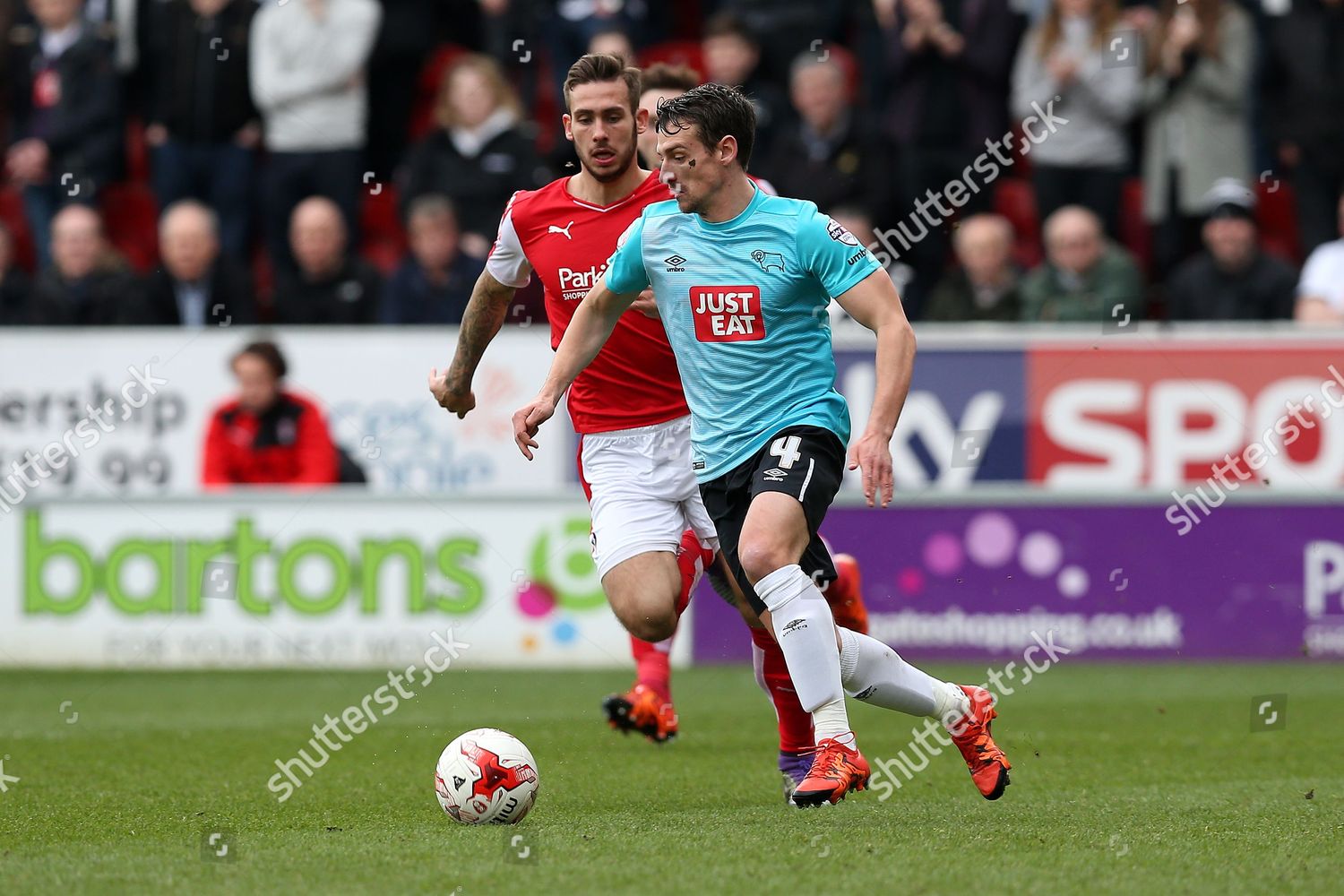 Craig Bryson Derby County Action Rotherham Editorial Stock Photo ...