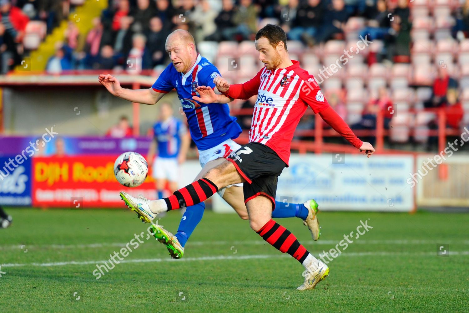 Carlisle Utds Jason Kennedy Exeter Citys Editorial Stock Photo - Stock ...