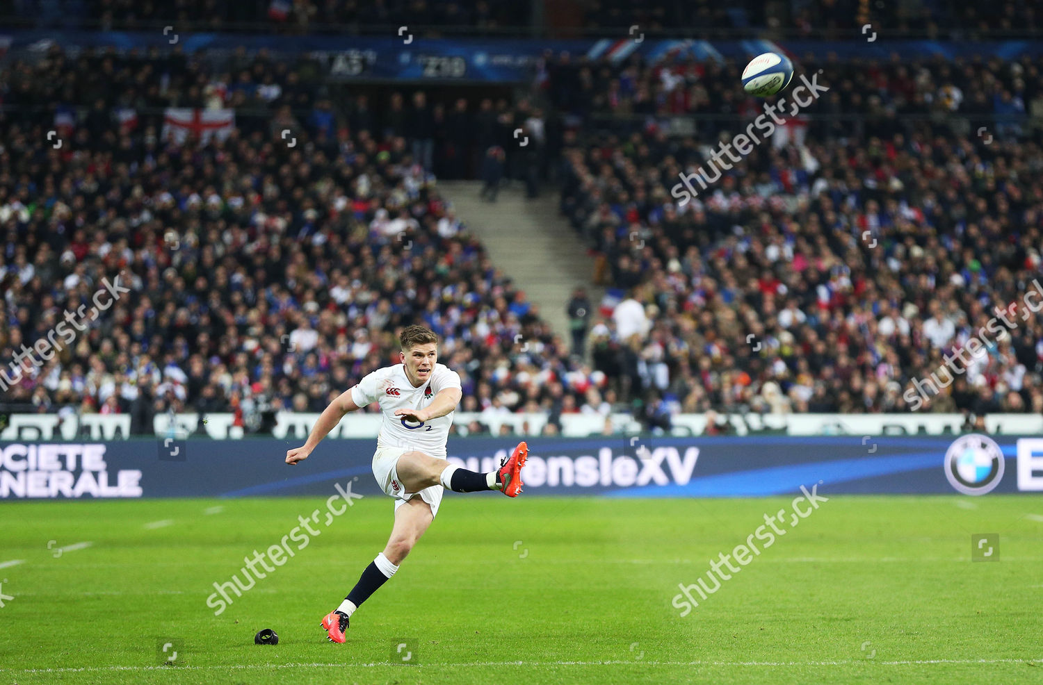 Owen Farrell England Kicks Conversion During Editorial Stock Photo ...