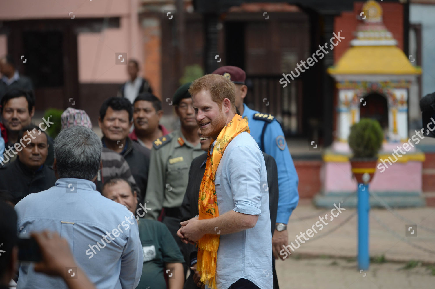 Prince Harry Visits Golden Temple Kathmandu Editorial Stock Photo ...