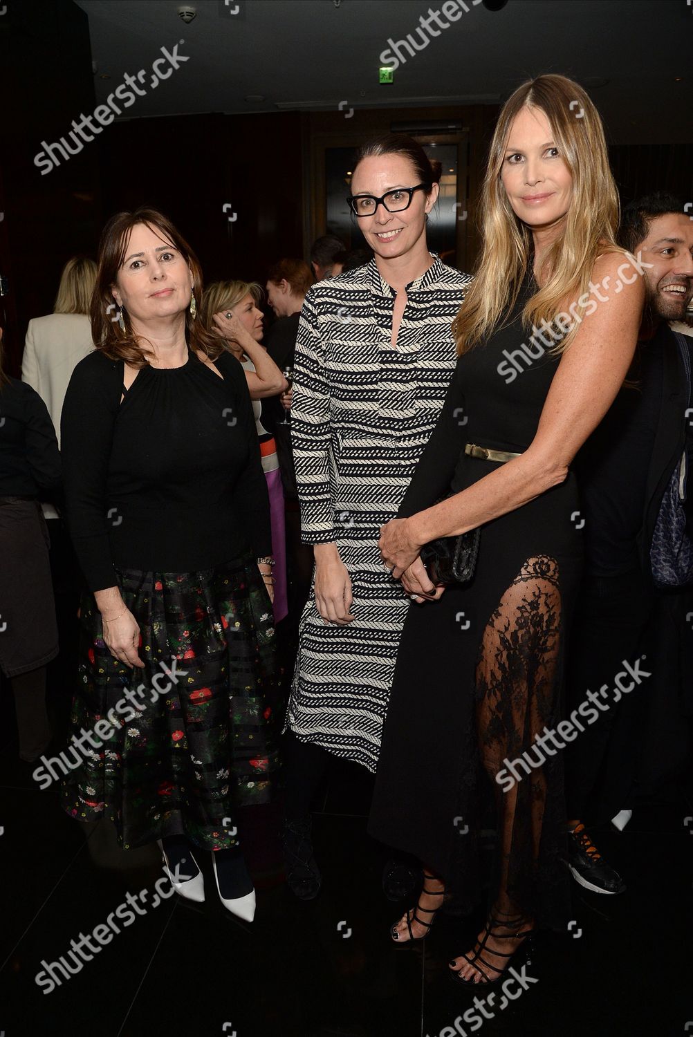 Alexandra Shulman Caroline Rush Elle Macpherson Editorial Stock Photo ...