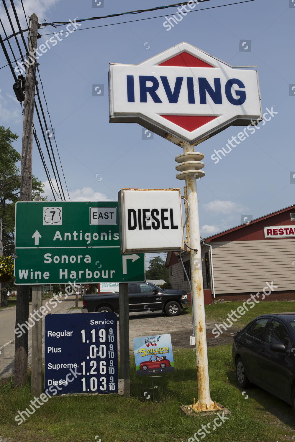 Sign Irving Gas Station Nova Scotia Editorial Stock Photo - Stock Image ...