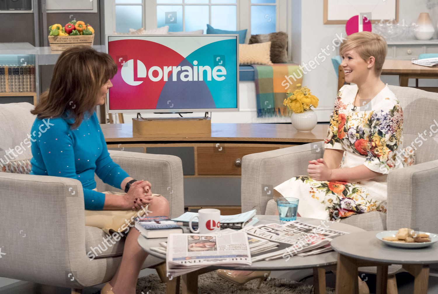 Lorraine Kelly Cecelia Ahern Editorial Stock Photo - Stock Image ...